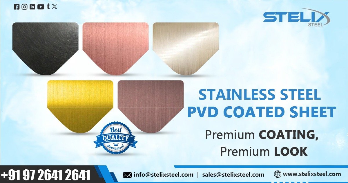 Supplier of PVD Coated Sheet in Mumbai - Stelix Steel